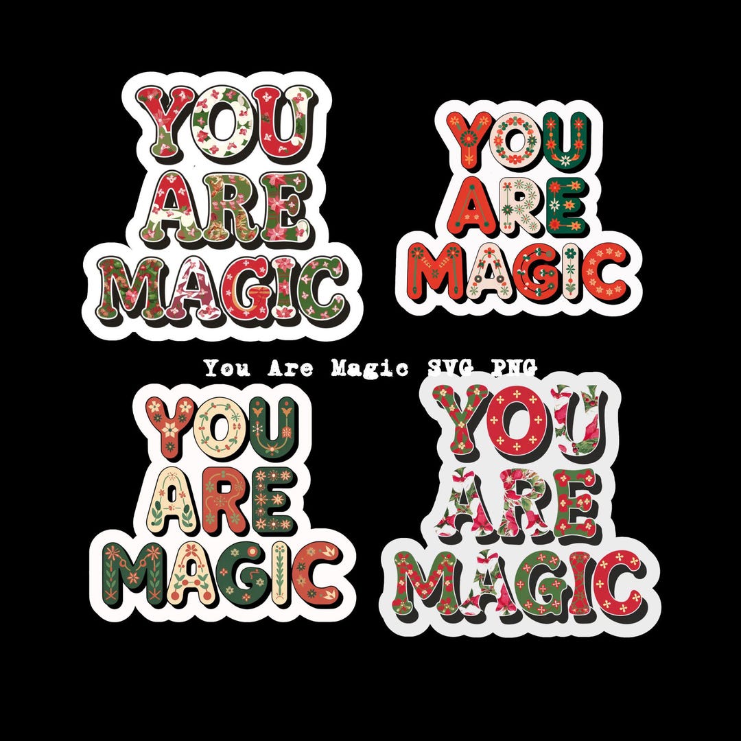 You Are Magic Printable Sticker Kid Room Posters Modern Playroom ...
