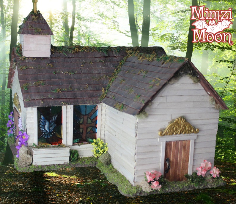Furnished Dollhouse Fairy House Church! - Etsy