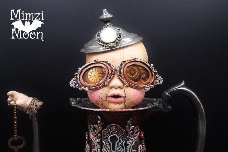 Amazing Altered Art Doll Steampunk Teapot Doll Mixed Media Art - Etsy