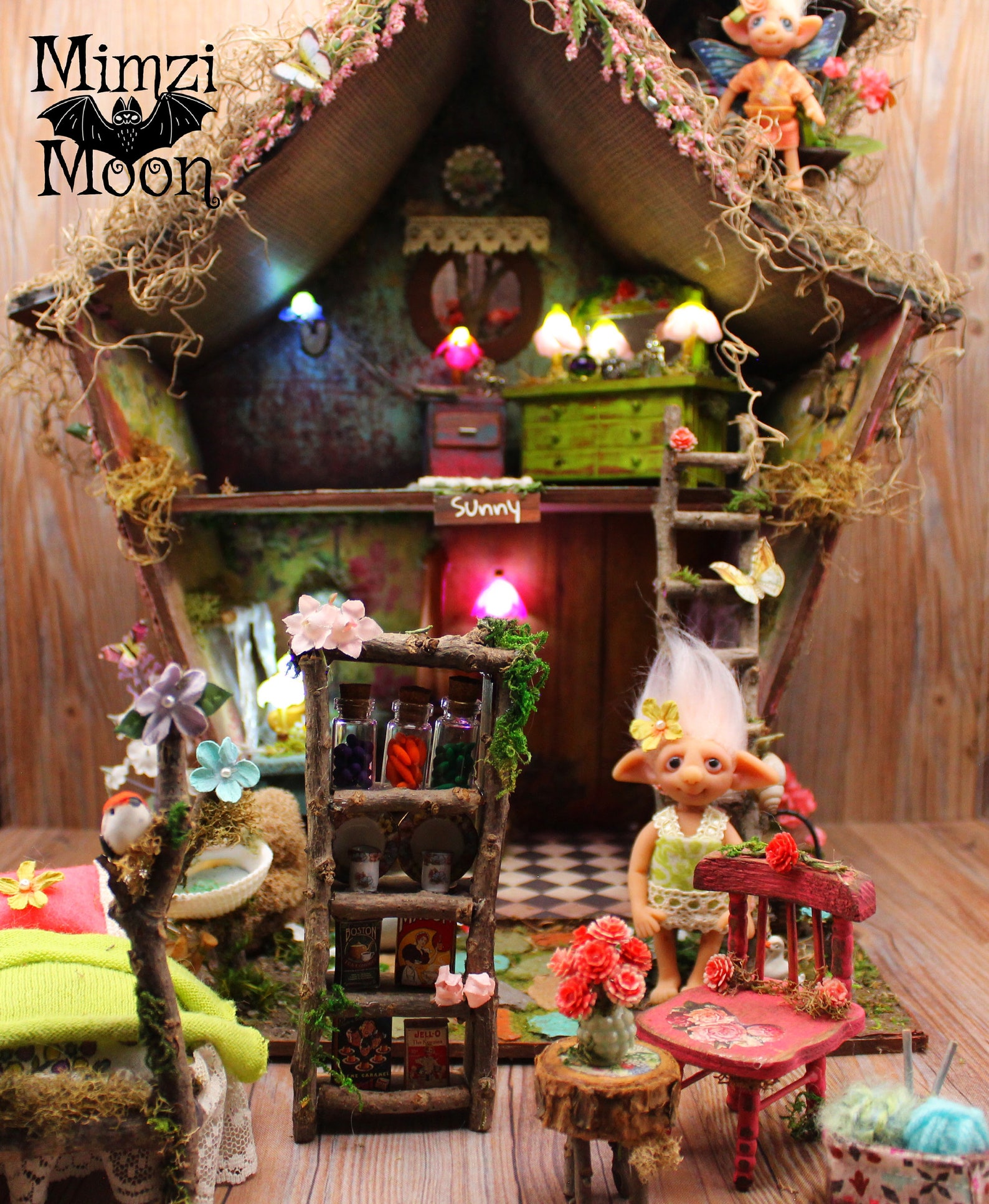 Charming Furnished Fairy House Dollhouse! - Etsy