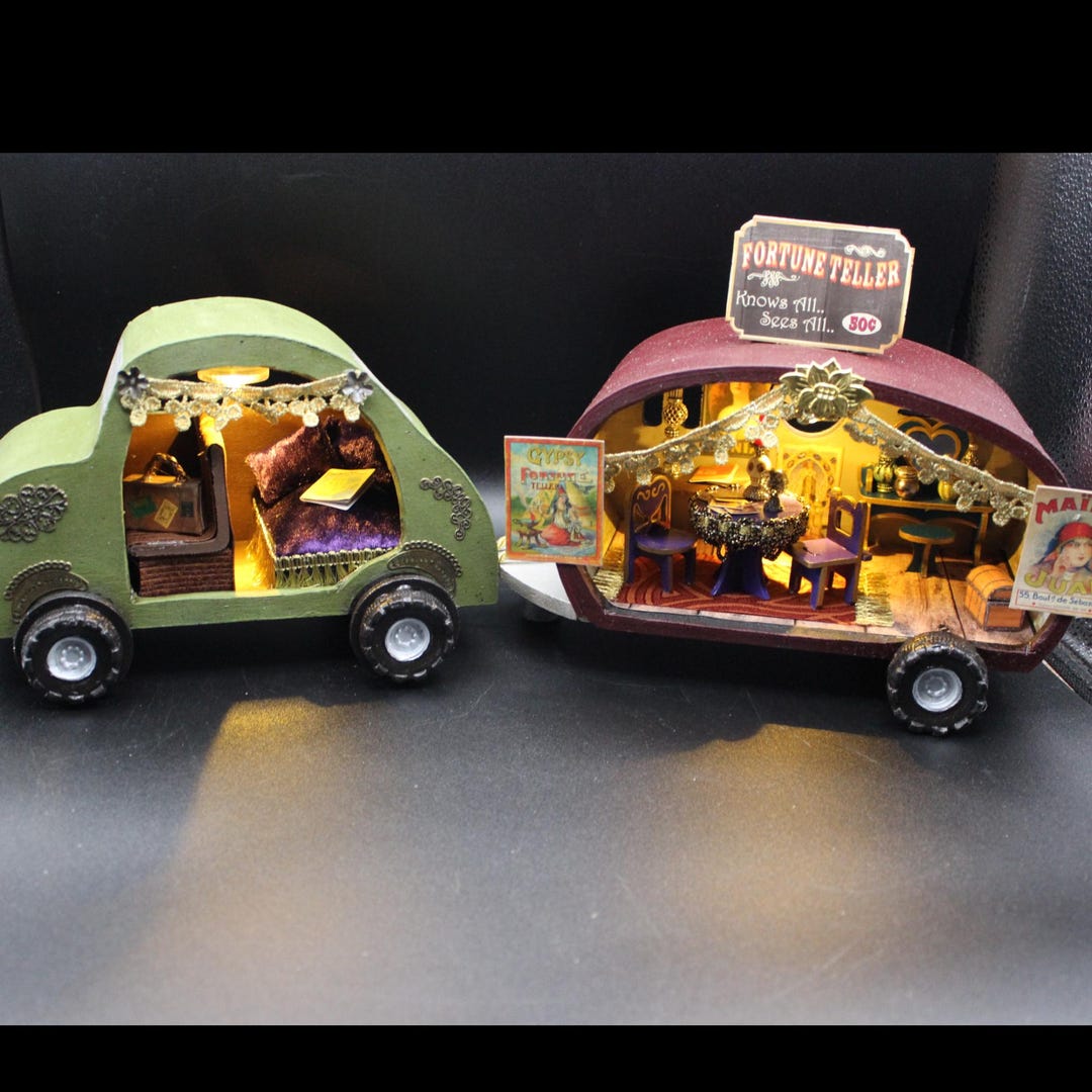 Gypsy Fortune Teller Wagon With Car - Etsy