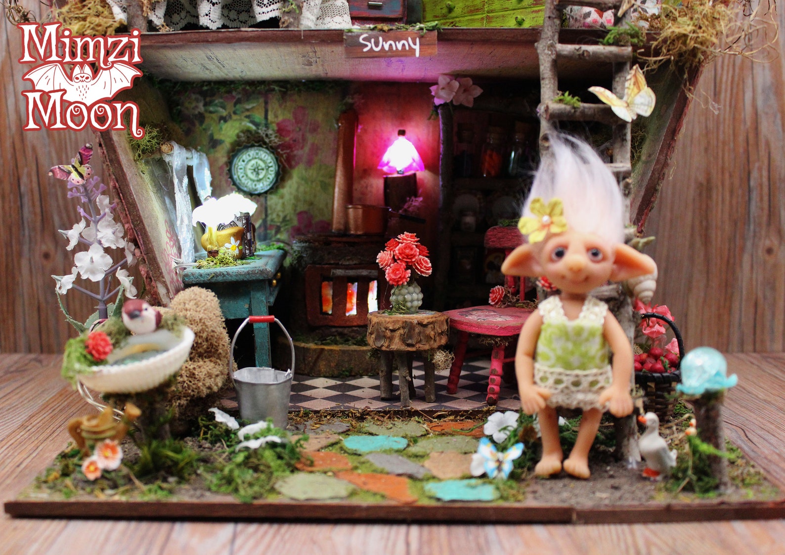 Charming Furnished Fairy House Dollhouse! - Etsy