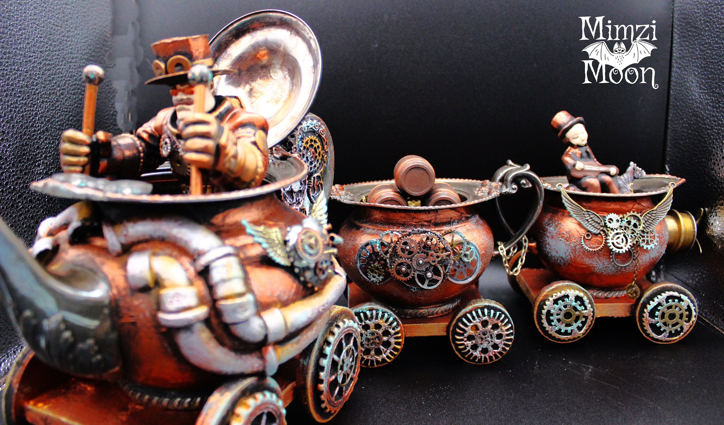 Amazing Steampunk Teapot Train Steampunk Tea Set - Etsy