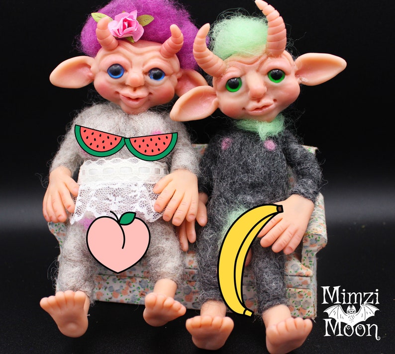 Naughty Monsters warning:nudity - Etsy