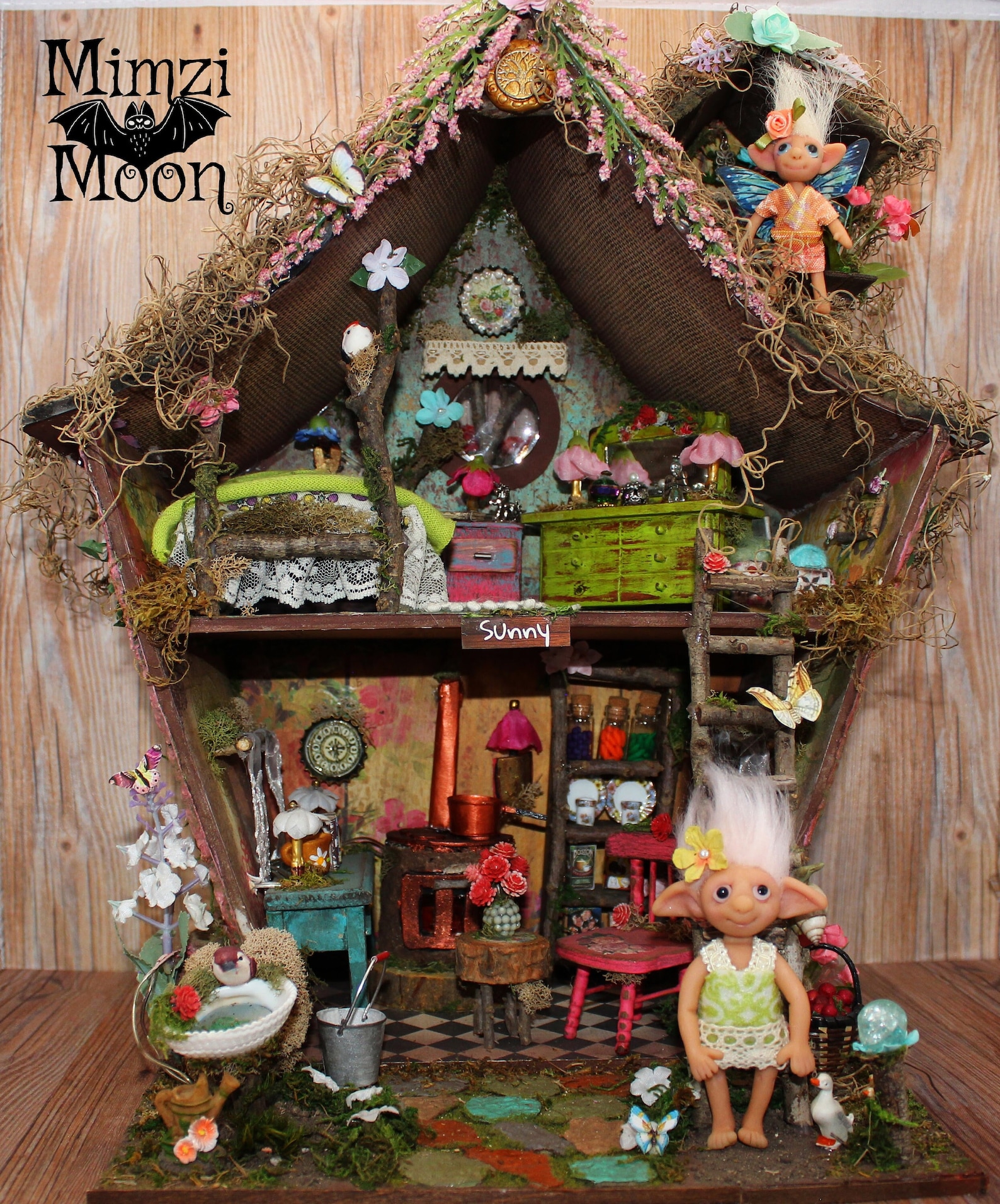 Charming Furnished Fairy House Dollhouse! - Etsy
