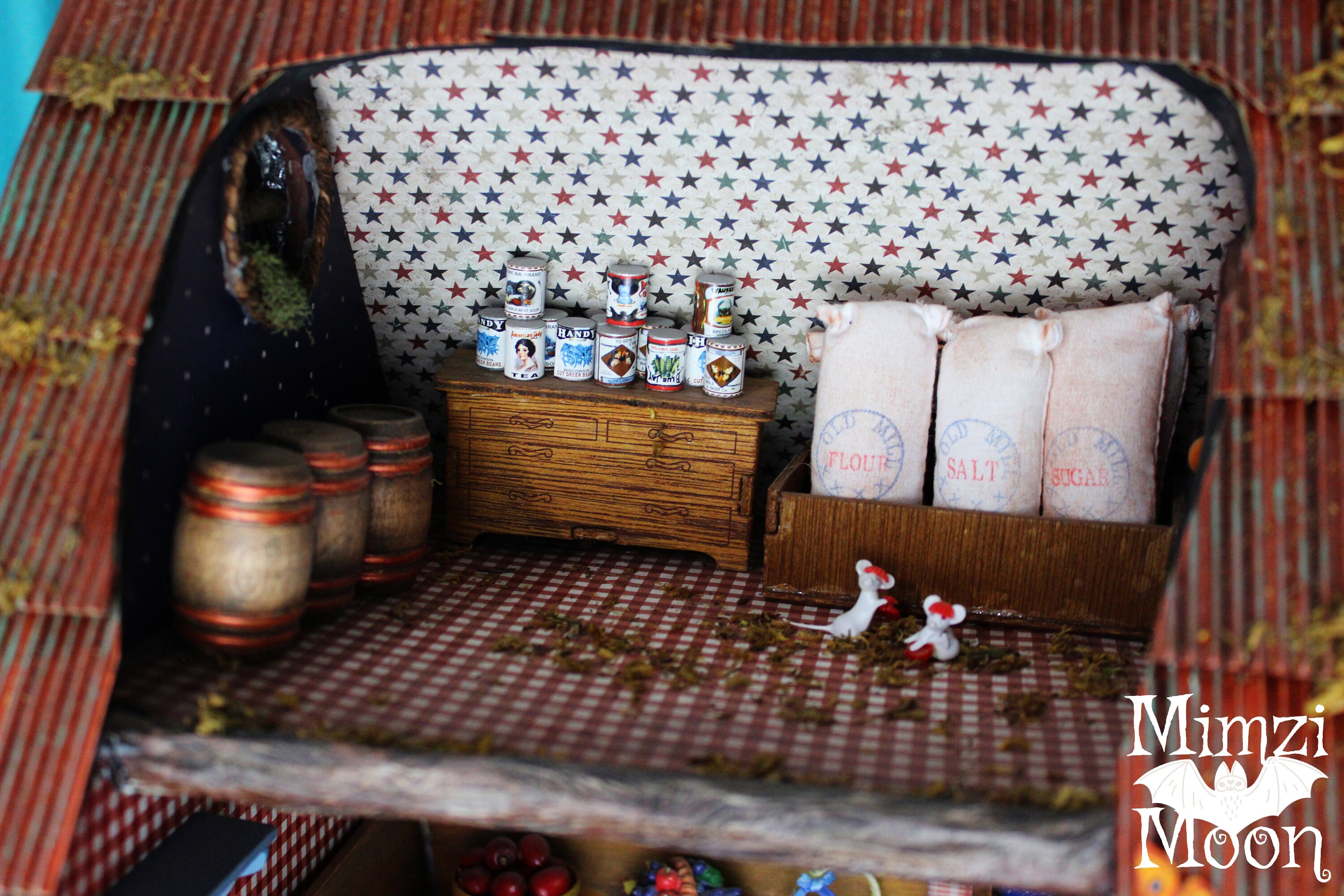 Wow! Furnished Dollhouse General Store! Miniature Village! Fairy House ...