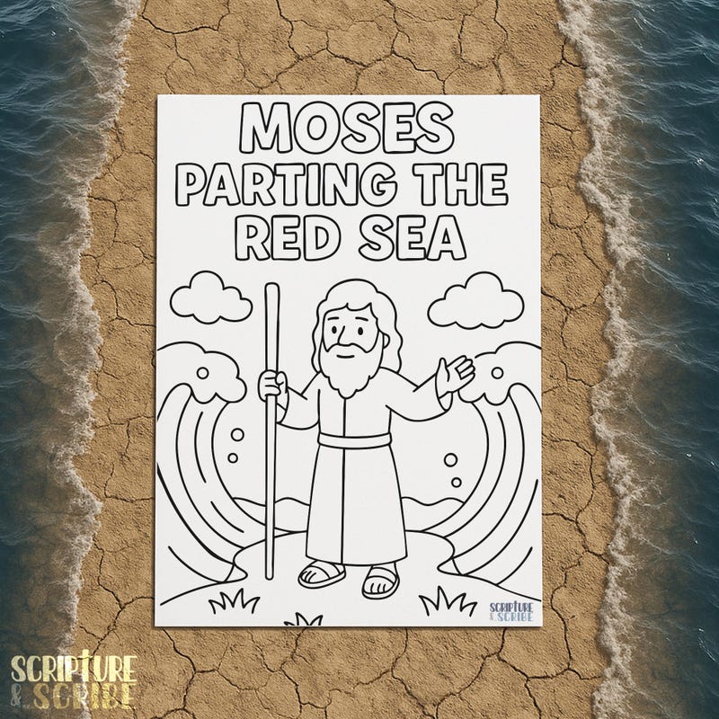 Red Sea Parting Printed - Etsy UK