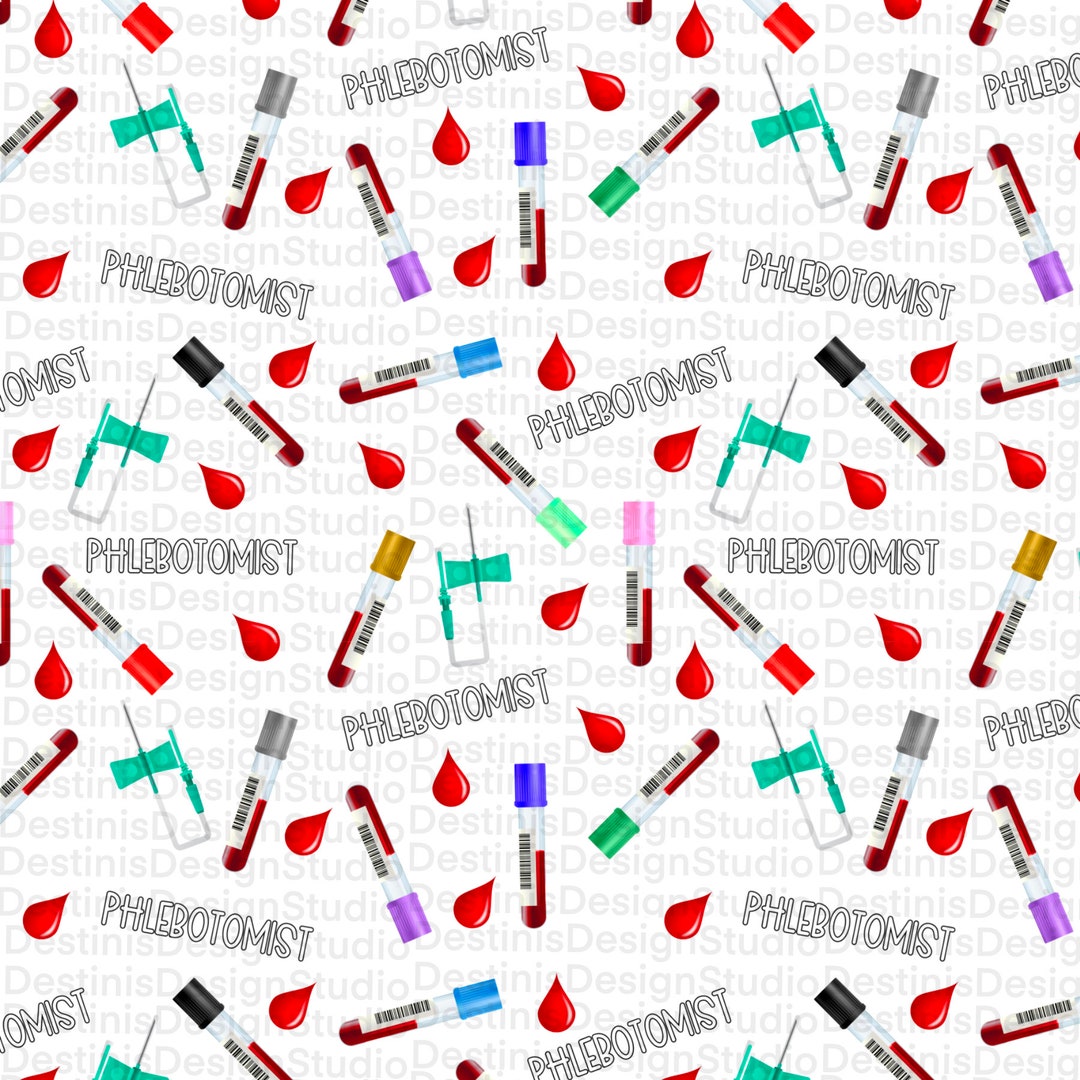 Phlebotomist Seamless Png - Etsy