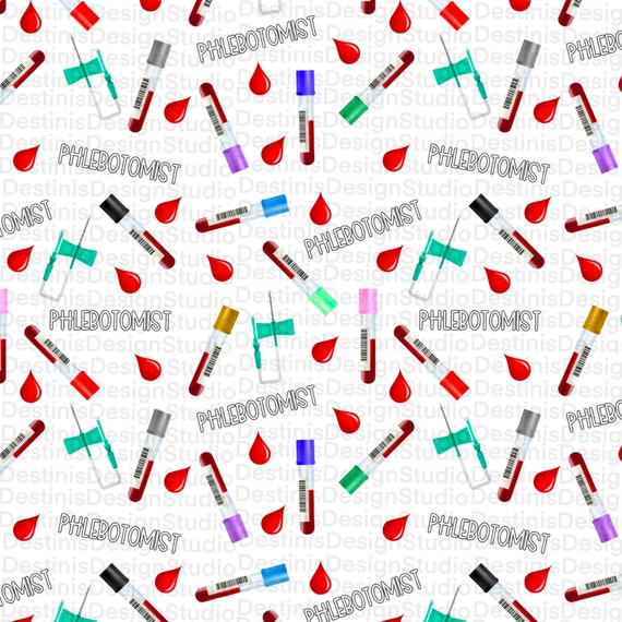 Phlebotomist Seamless Png - Etsy