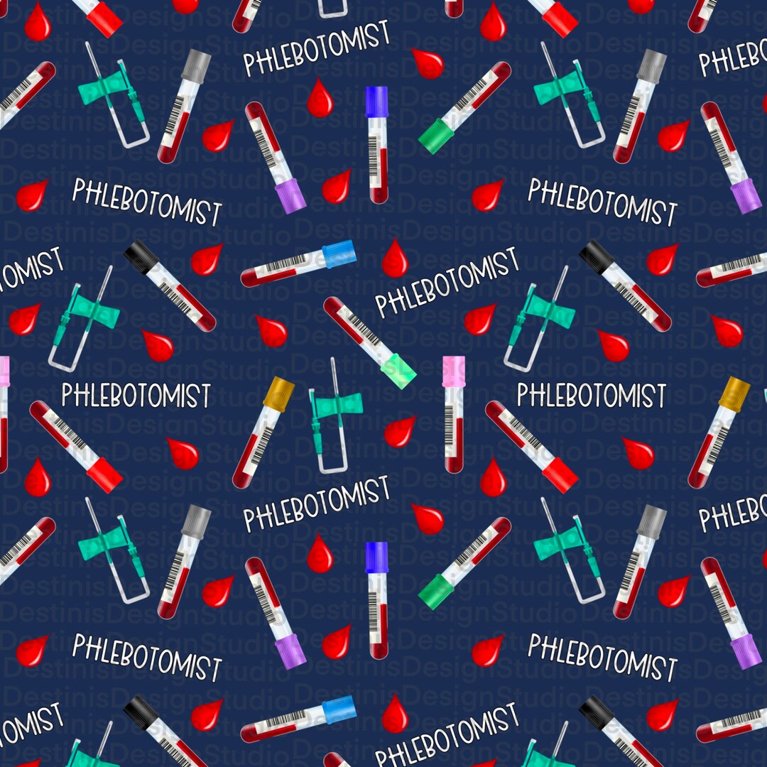 Phlebotomist Seamless Png - Etsy