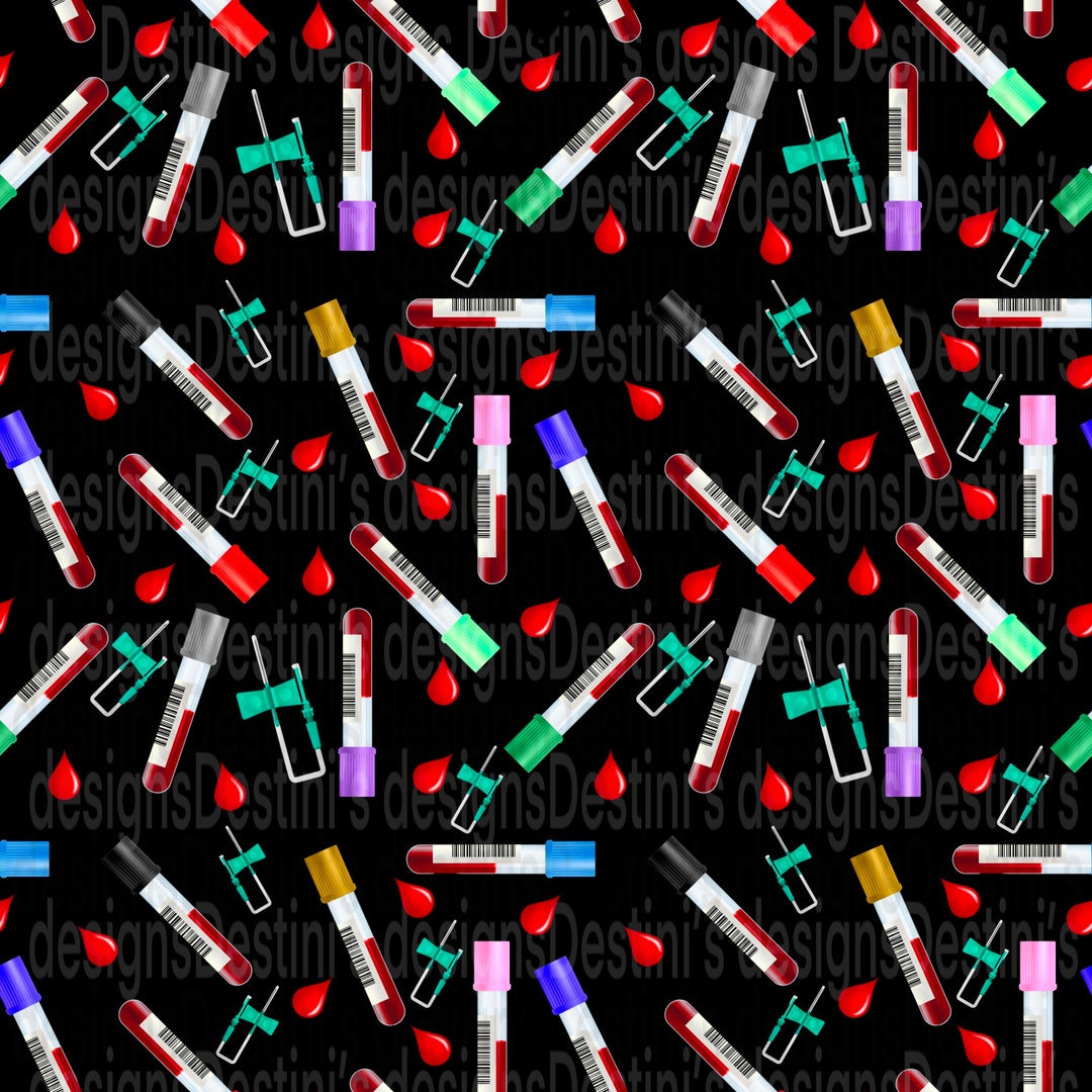 Phlebotomist Seamless Png - Etsy