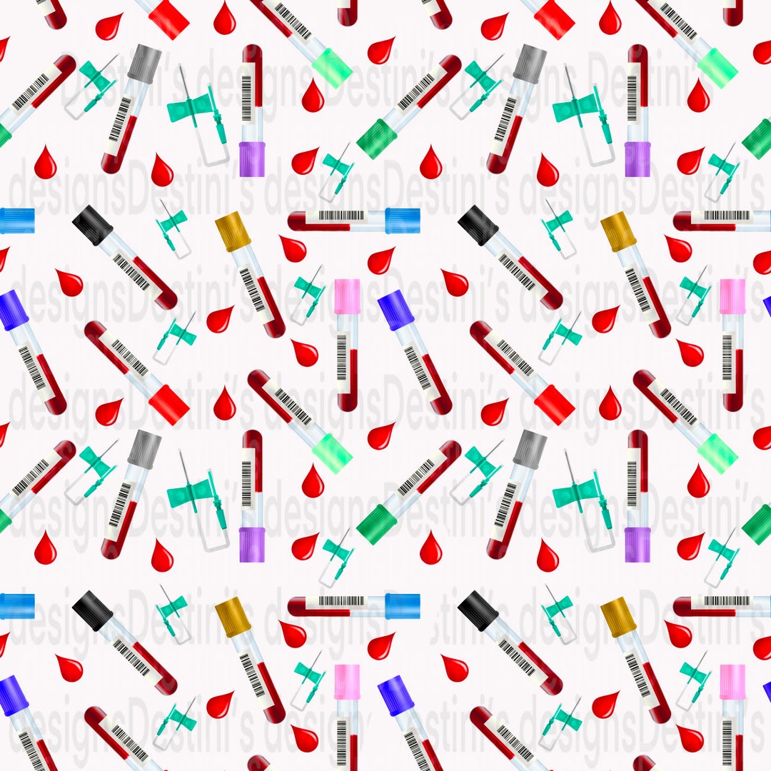 Phlebotomist Seamless Png - Etsy