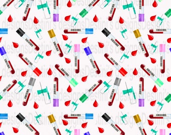 Phlebotomist Seamless Png - Etsy