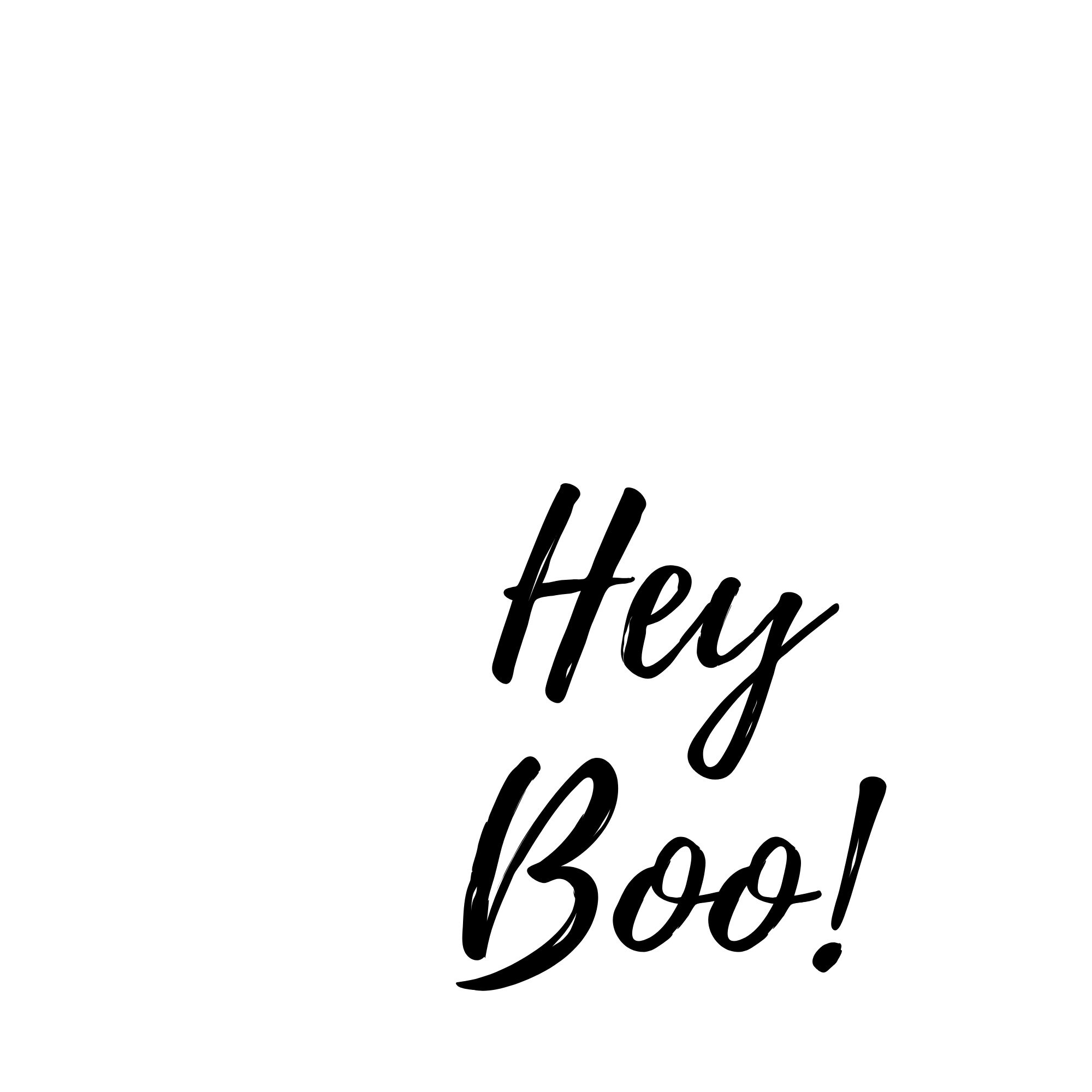 Hey Boo Sign Love Saying Halloween Printable Love Humor | Etsy