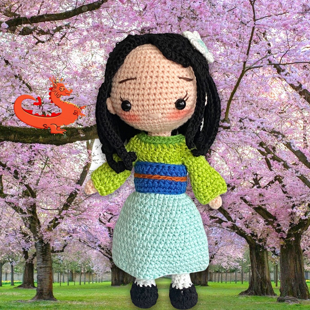 Inspired Mulan Handmade Crochet Doll - Etsy