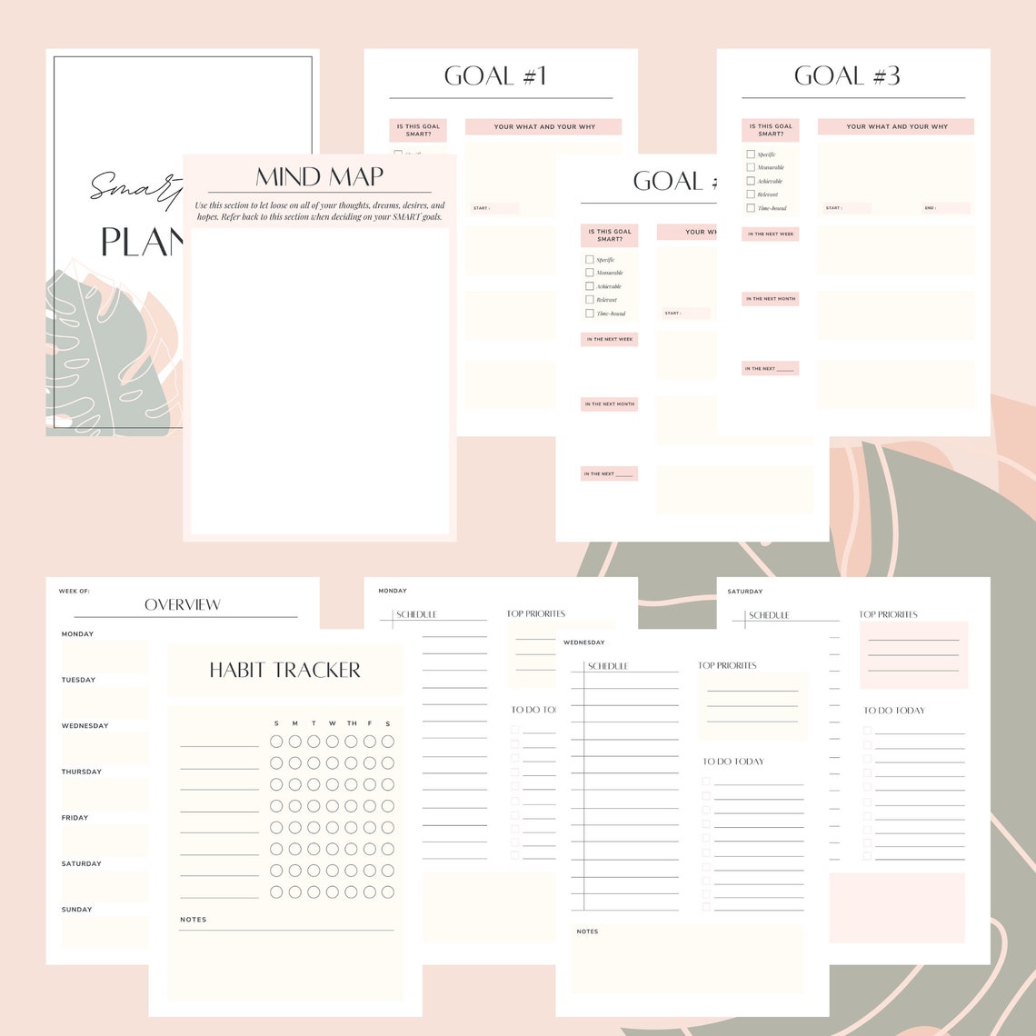 GOAL Planner Printable Goal Printable Digital Download - Etsy