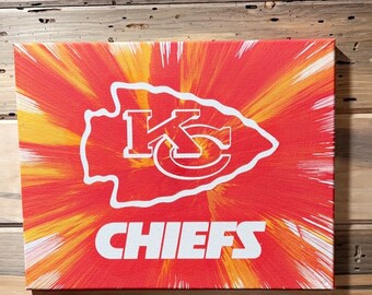 KC Chiefs Custom Football Sign for Sports Fans for Him for Man Cave ...