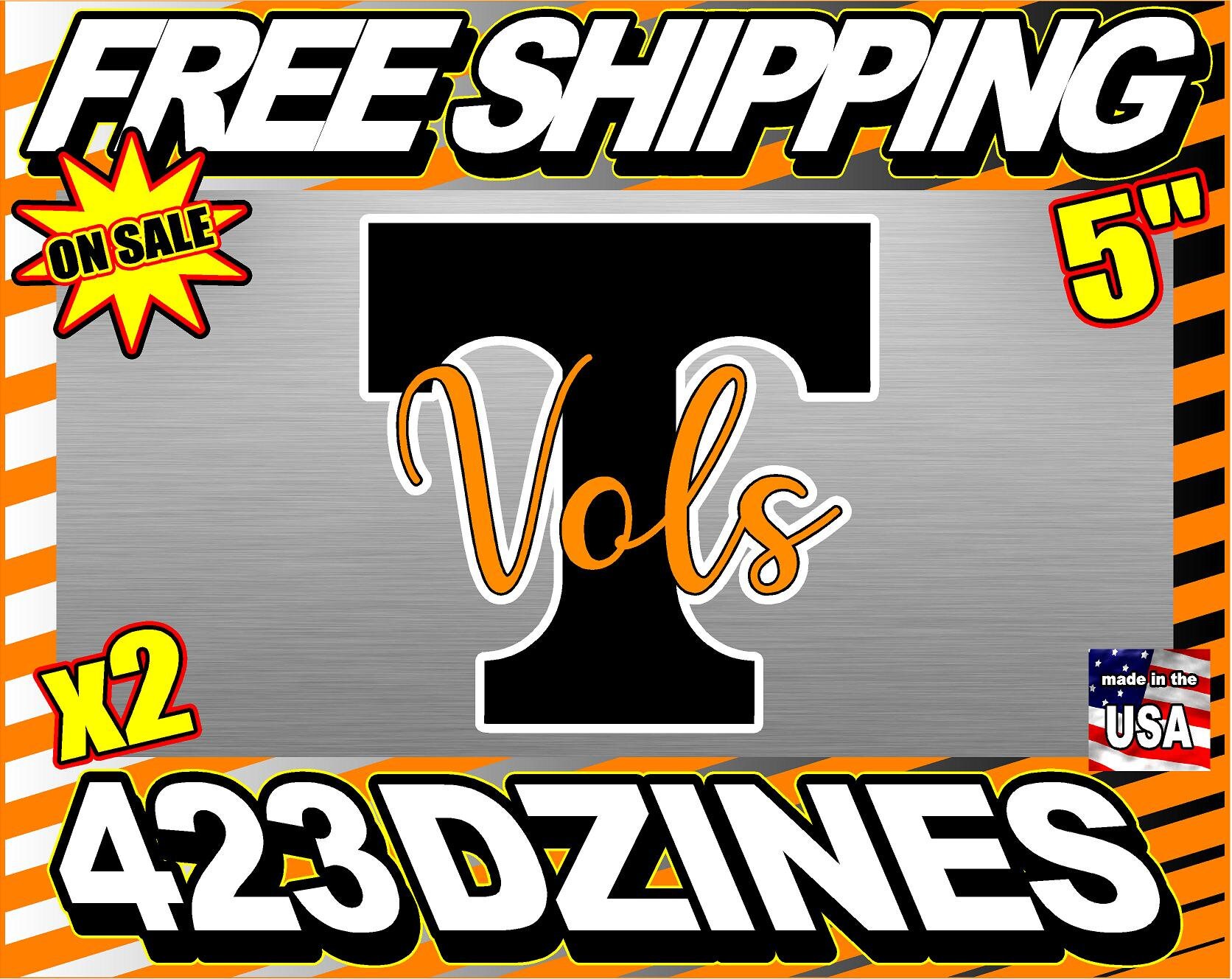 Tennessee Vols Power T Sticker Decal X2 - Etsy