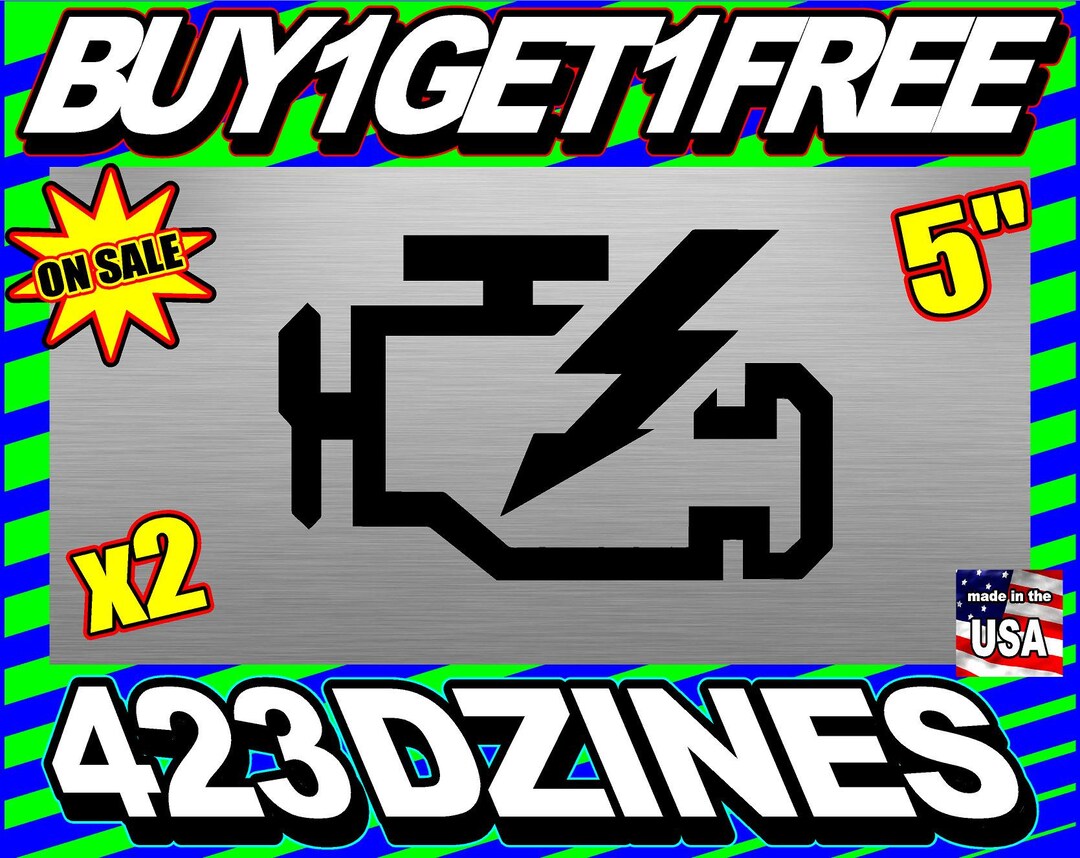 Check Engine - Decal - Laptop - Window - Vinyl - Etsy