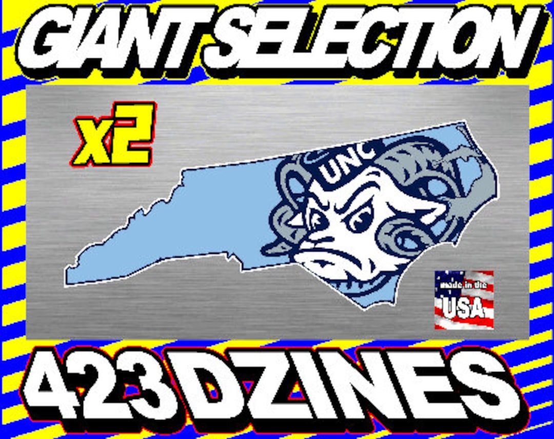 UNC Tarheels 7" Sticker Decal - Etsy