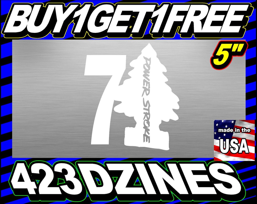 7 Tree Diesel Vinyl Window Decal, Sticker Buy 1 Get 1 Free - Etsy