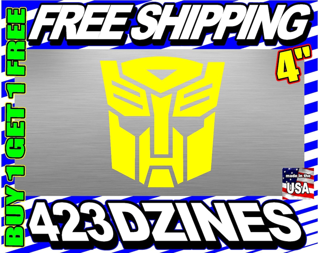 Autobot Vinyl Decal | Sticker Buy 1 Get 1 FREE - Etsy