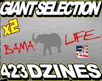 Alabama Roll Tide Lips Sticker | Bama Fan Decal - Etsy