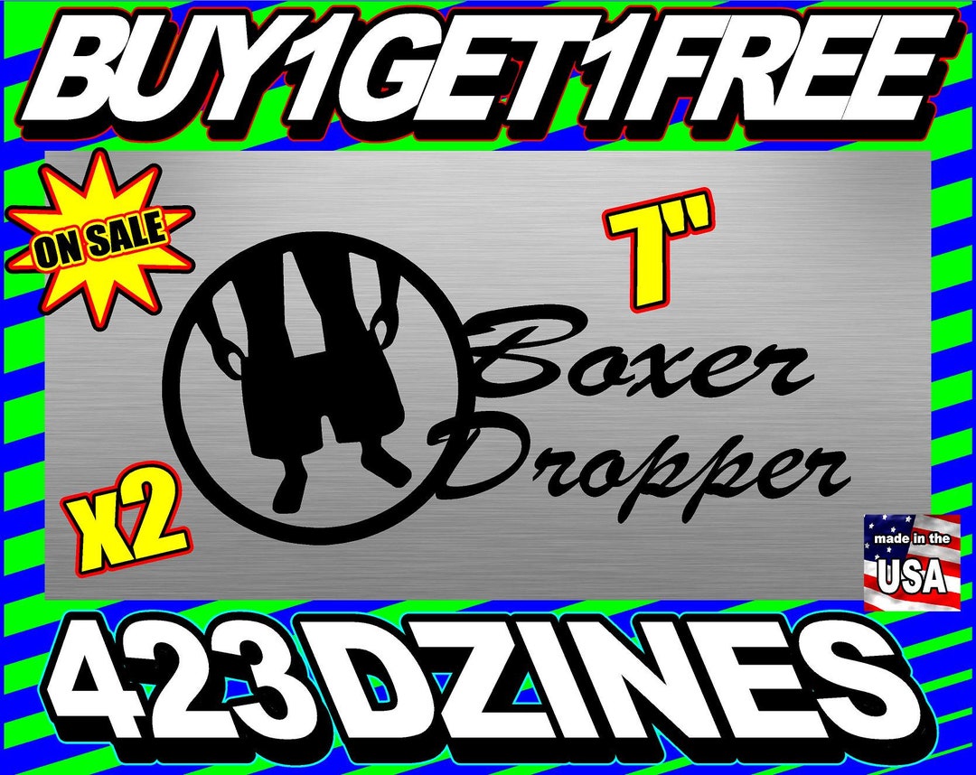 Boxer Dropper 7" Sticker - Decal - Laptop - Window - Vinyl - Etsy