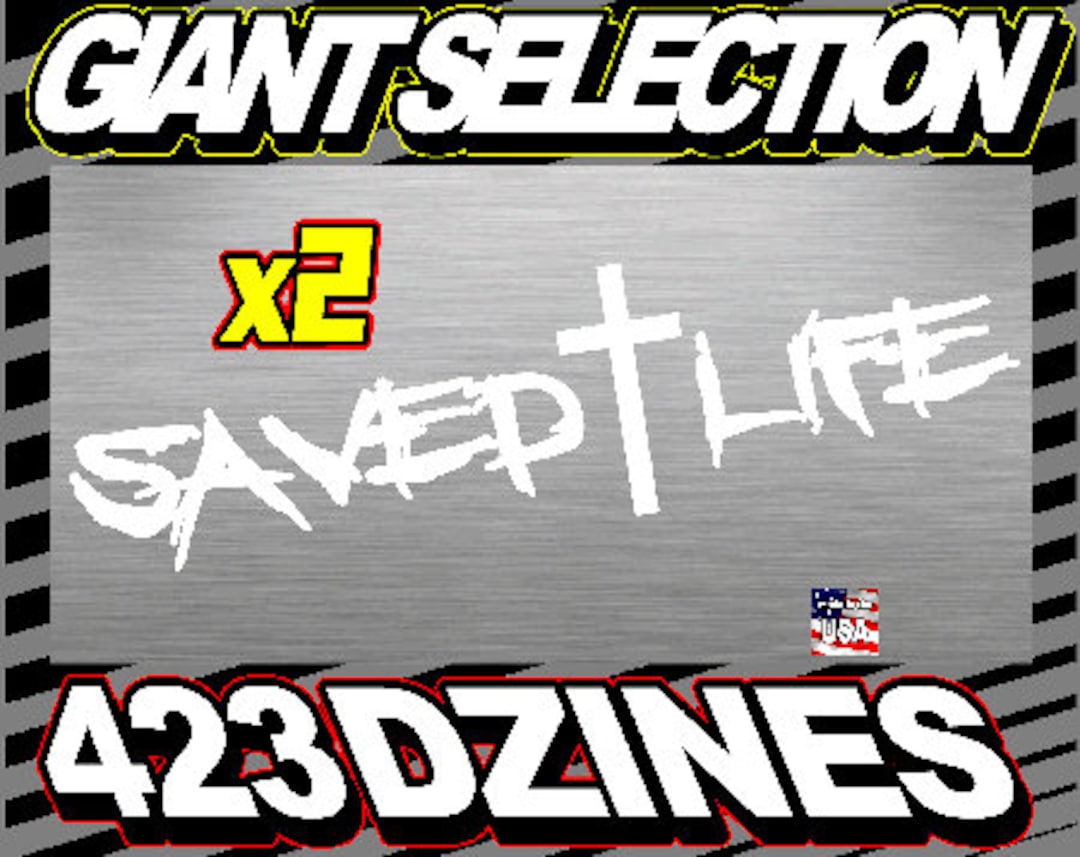 Saved Life 7'' Vinyl Car Sticker Decal Buy 1 Get 1 FREE - Etsy