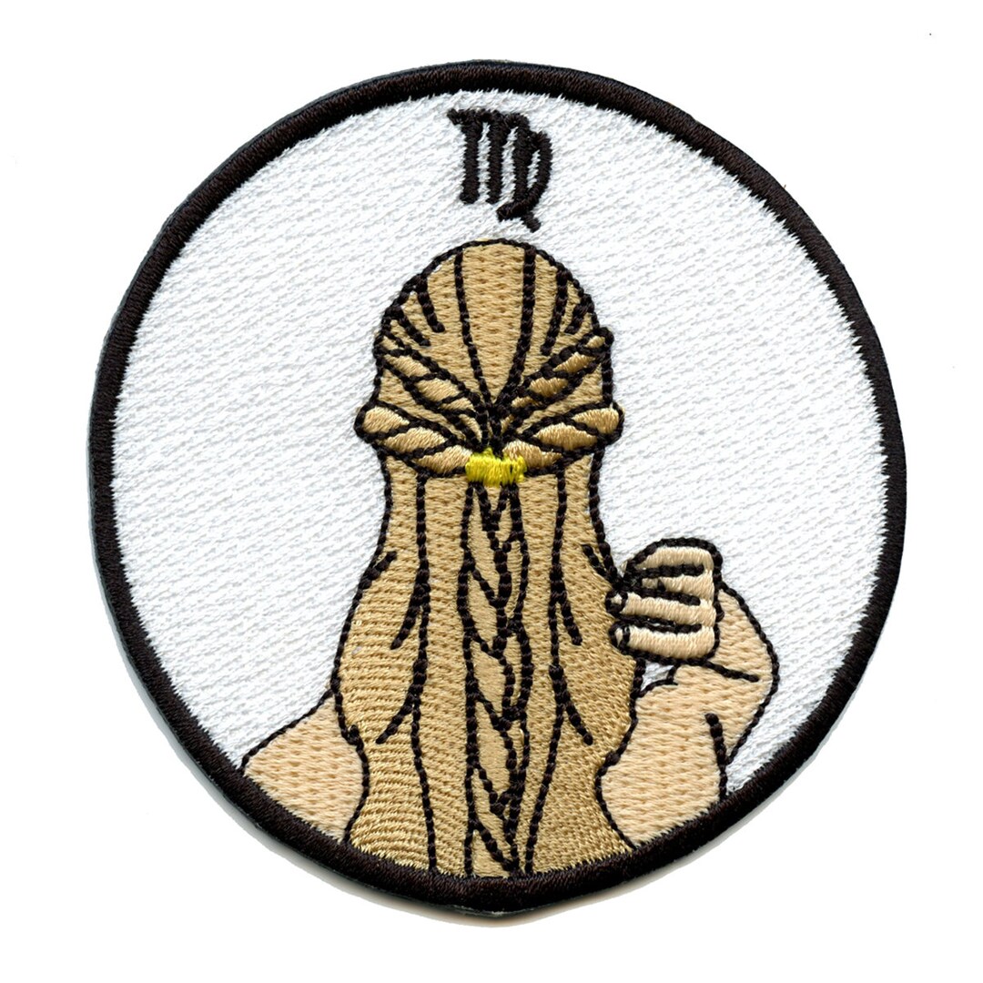 Virgo Zodiac Sign Patch Horoscope Constellation Embroidered Iron On Bf4