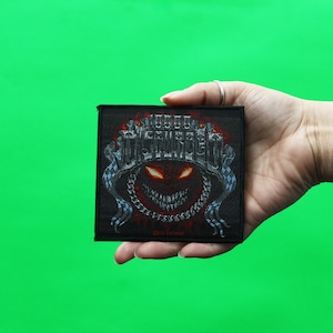 Disturbed Chrome Smiley Patch Band Logo Flames Iron on EH5 - Etsy