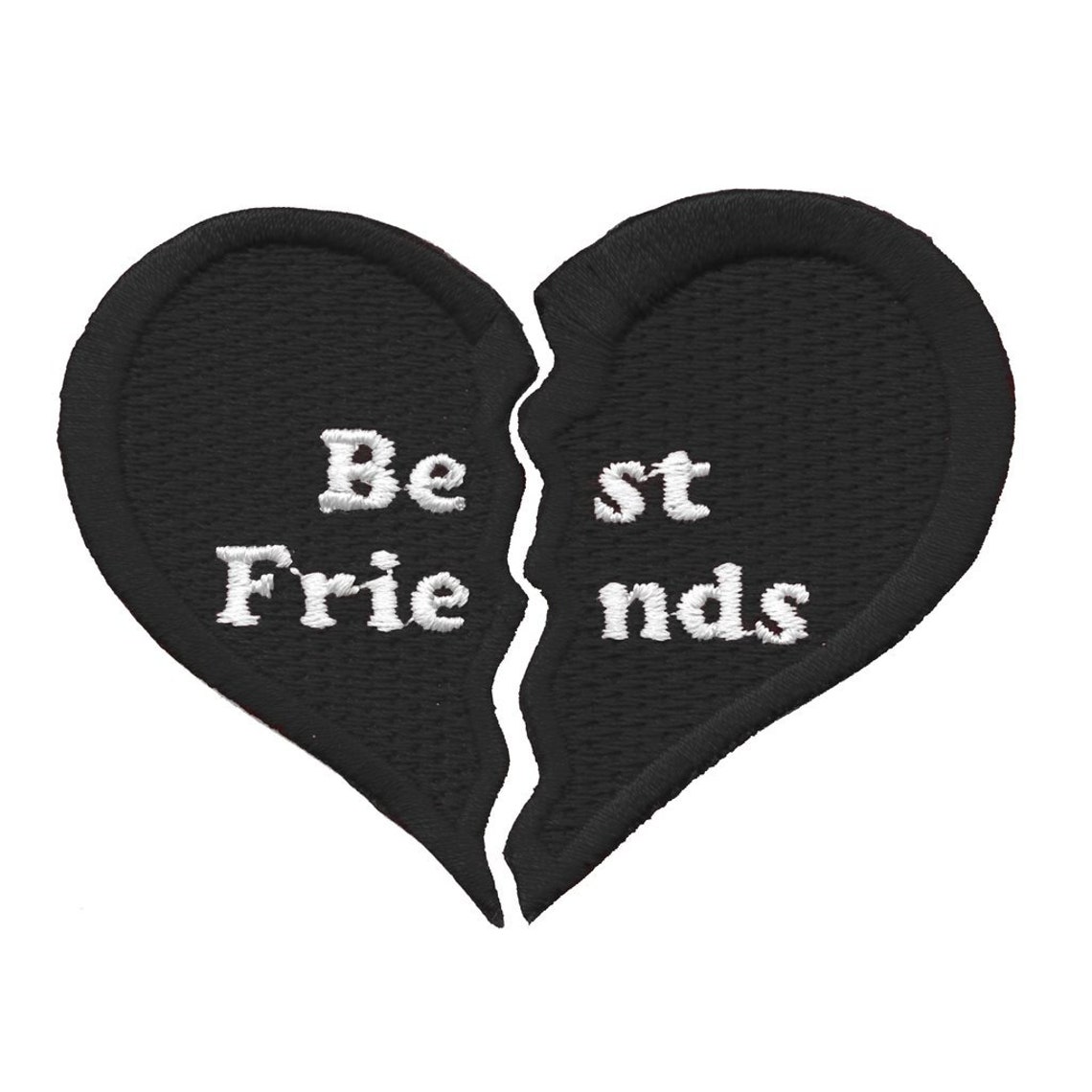 Best Friends Broken Heart Patch Alternative Iron on Set AF7 - Etsy UK