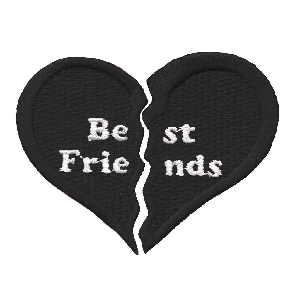 Best Friends Broken Heart Patch Alternative Iron on Set AF7 | Etsy