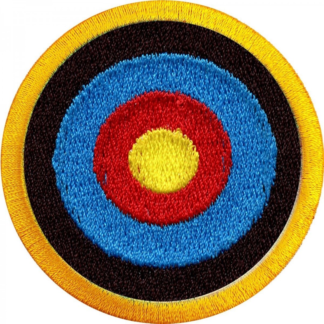 Dart Throwing Badge Patch Target Wilderness Scout Sash Iron on ...
