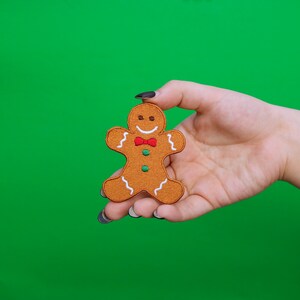 Gingerbread Man Patch Christmas Cookie Embroidered Iron on AB8 - Etsy