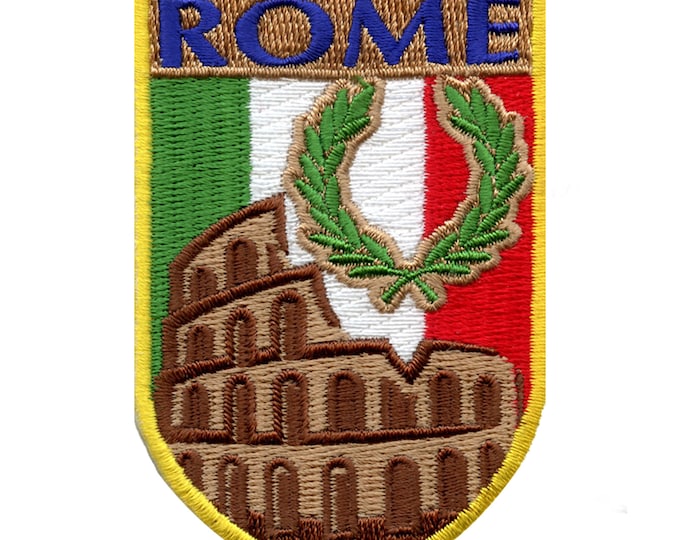 Patch Flag Embroidered Applique Iron on Backpack Spqr Roma Rome Roman ...