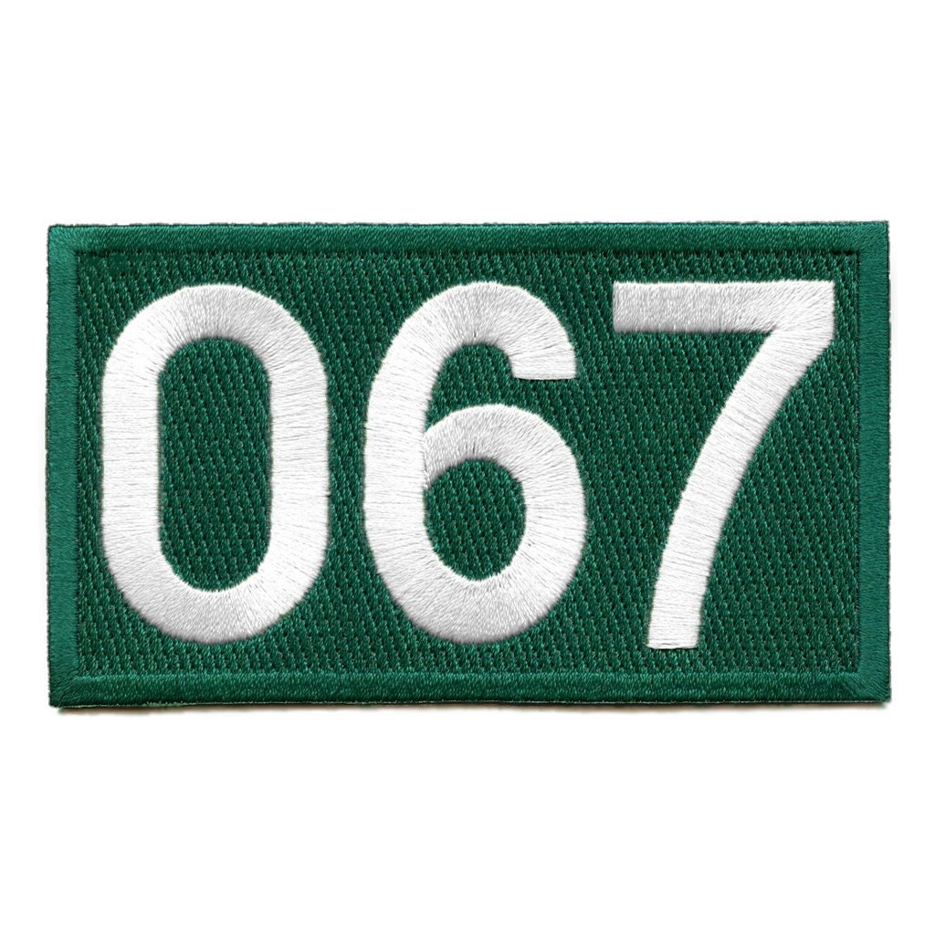 Participant Number 067 Patch Survival Game Embroidered Iron on - Etsy