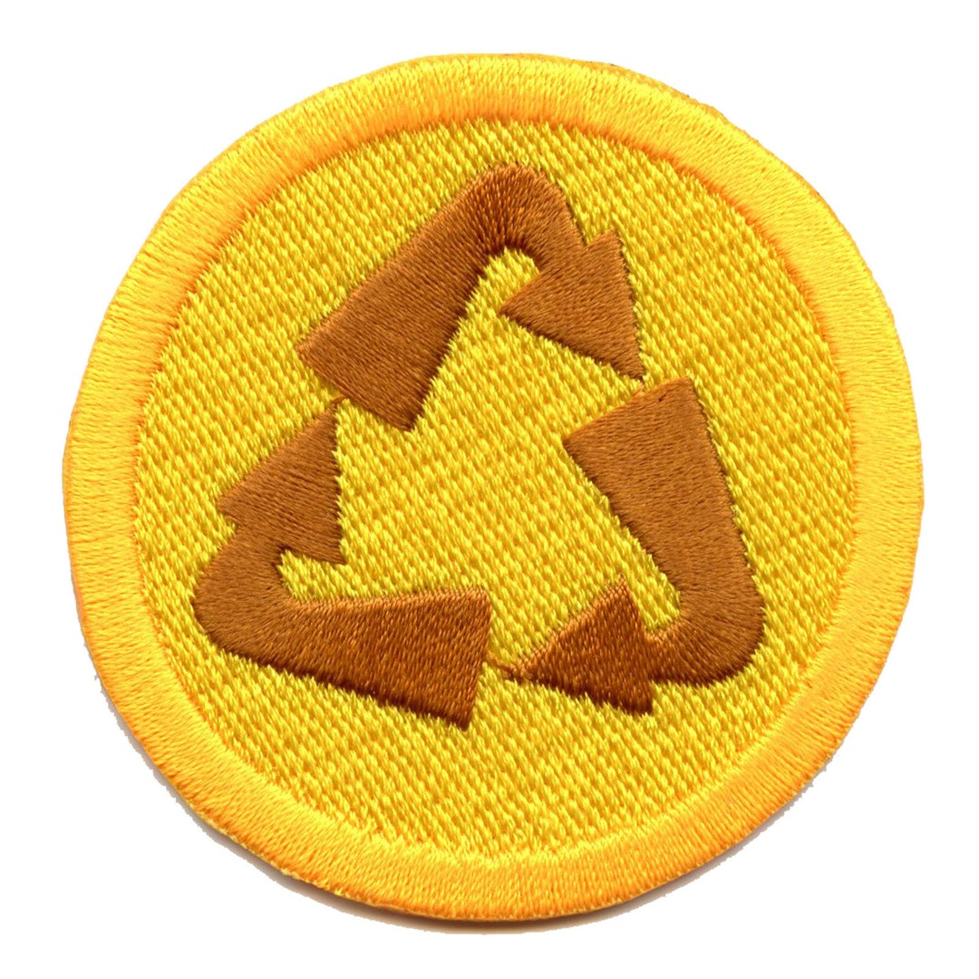 Recycling Badge Patch Environment Wilderness Scout Sash Iron on ...
