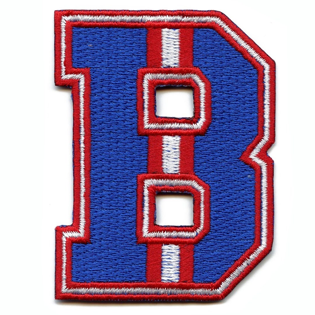 City of Buffalo "b" Logo Patch Football Jersey Parody Embroidered Iron ...