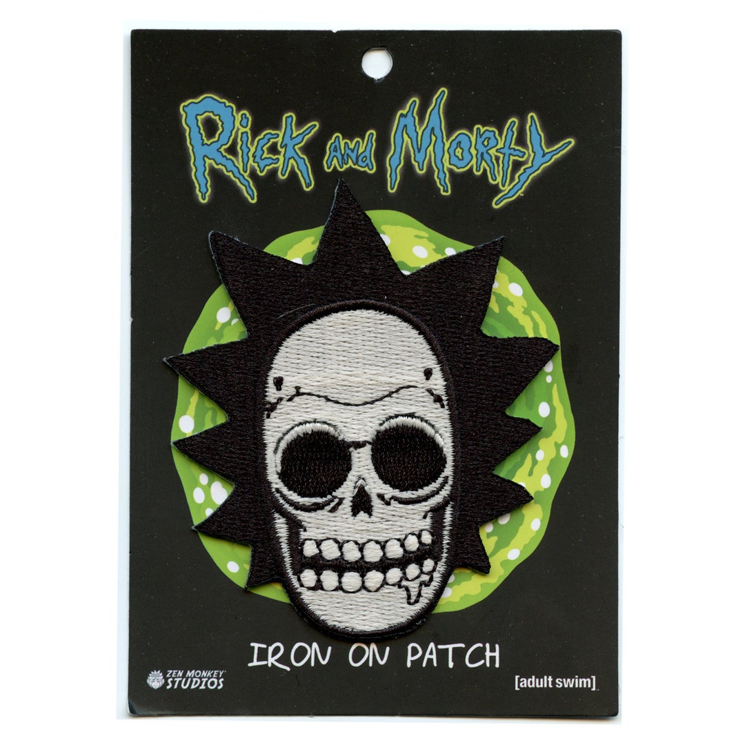 Officially Licensed Rick and Morty Skull of Rick Patch Cartoon ...