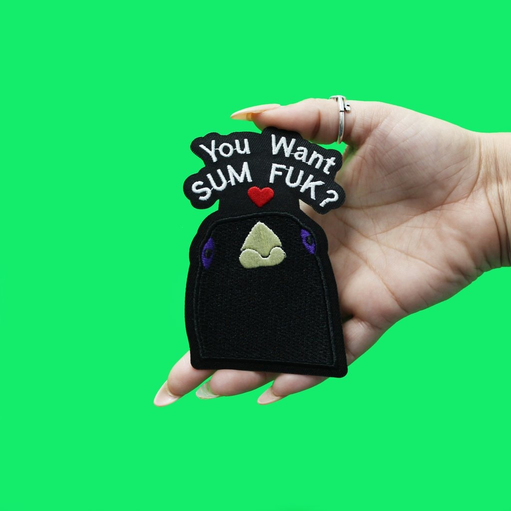 You Want Sum Fuk Patch Bird Lemme Smash Embroidered Iron on - Etsy