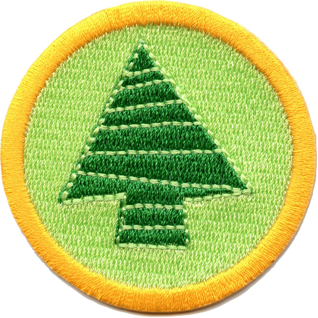 Christmas Tree Decorating Badge Patch Scout Sash Iron on Embroidered ...