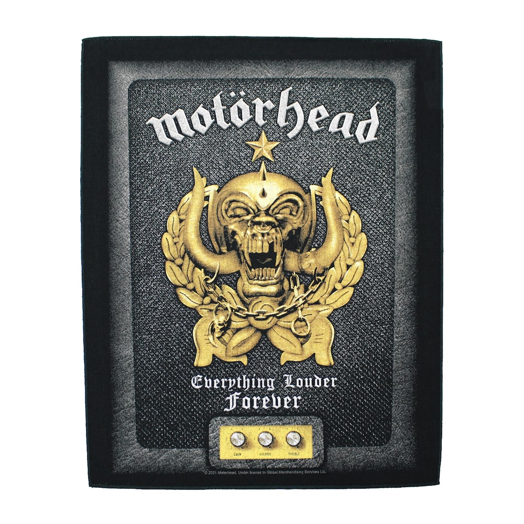 Motorhead Everything Louder Forever Patch 2021 Album XL Woven Sew on XL ...