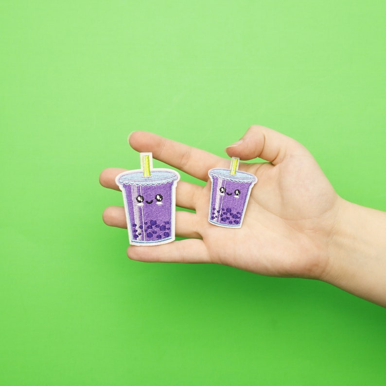 Kawaii Boba Tea Patch Pearl Milk Drink Embroidered Iron on (2pc) AE6 - Etsy