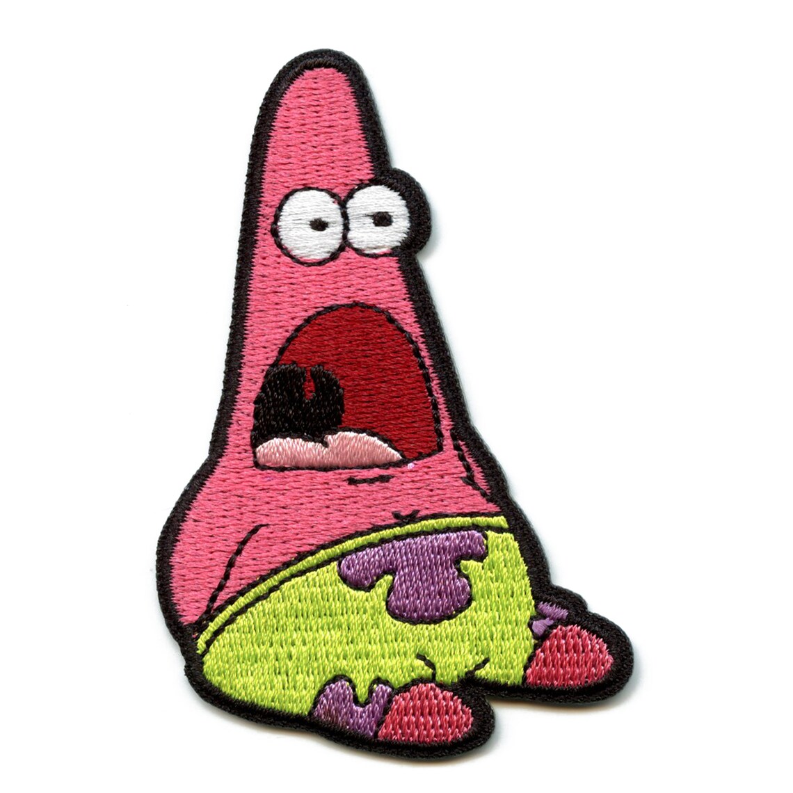 Spongebob Squarepants Shocked Patrick Patch Nickelodeon Cartoon TV ...
