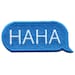 HAHA Text Bubble Patch Message Laugh Embroidered Iron on CF6 - Etsy