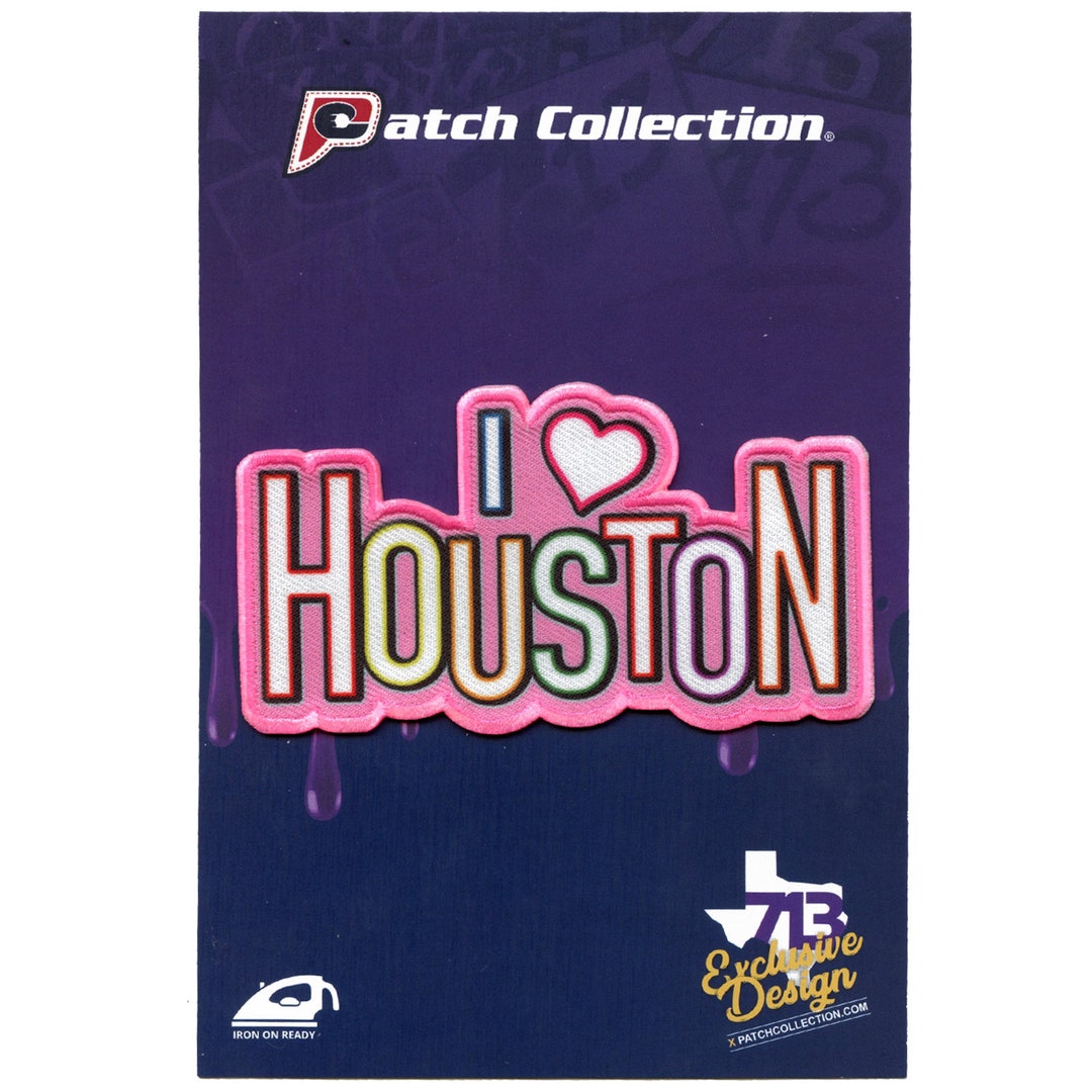 I Heart Houston Patch Love Texas Home Town Embroidered Iron on BA8 - Etsy