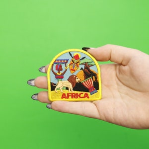 Africa Travel Patch Continent Safari Badge Embroidered Iron on AE4 - Etsy
