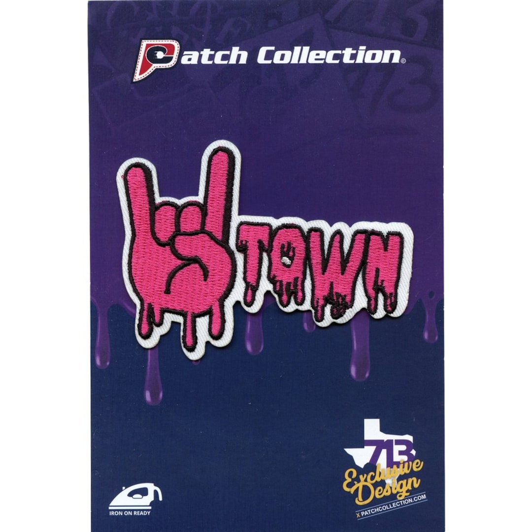 Houston Syrup H-town Drip With Hand Patch City Iron on Embroidered AD4 ...