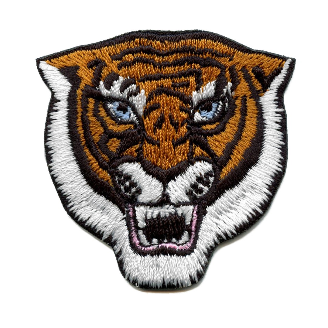 Angry Tiger Face Patch Head Beast Jungle Embroidered Iron on EA3 - Etsy